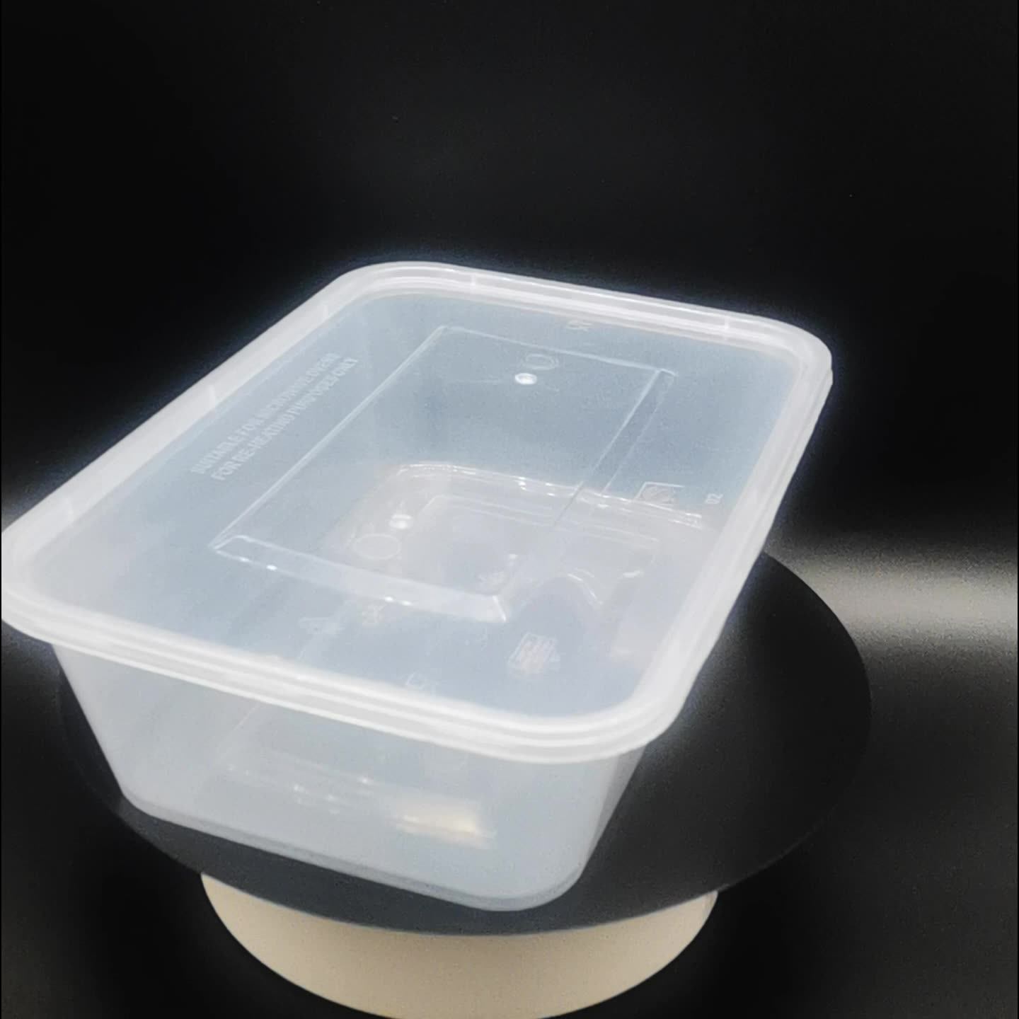 Lesui Customizable 1250ml Rectangular Clear Microwavable Pp Disposable ...