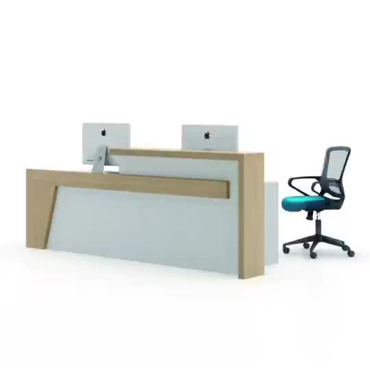 Gokeng Standard Size Office Front Reception Desk Table Modern Reception ...