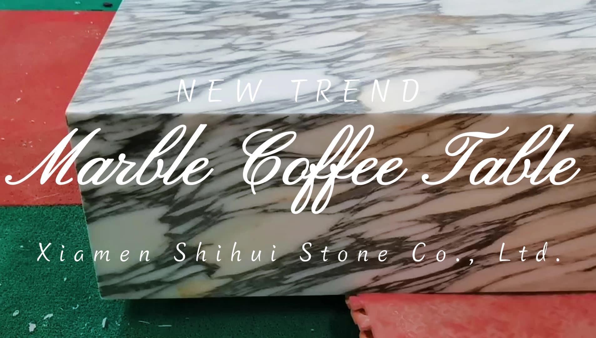 Shihui Modern Natural Stone Living Room Furniture White Arabescato ...