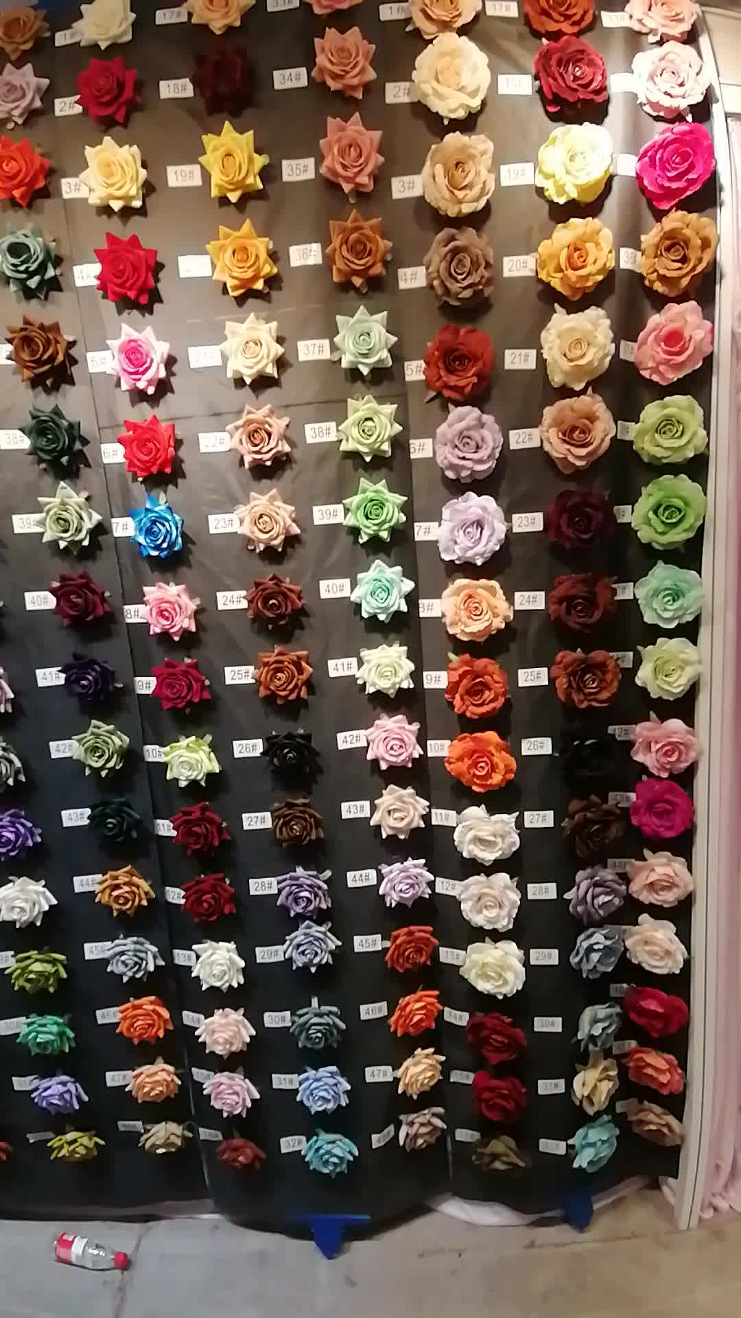 Wholesale Large Velvet Fake Rose Flower Heads Diy Home Wedding Decor ...