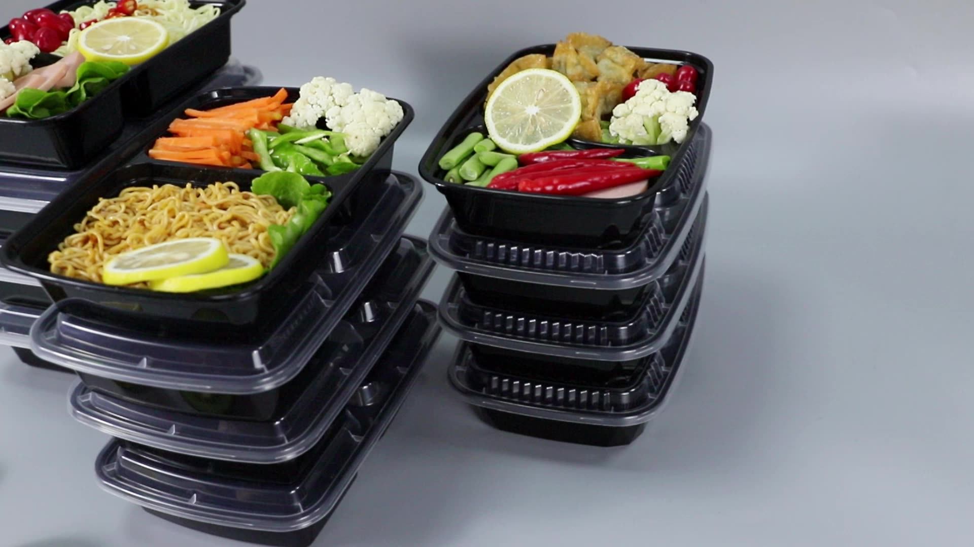 New Design 2 Compartment Food Grade Deli 150pcs/ctn Plastic Container ...