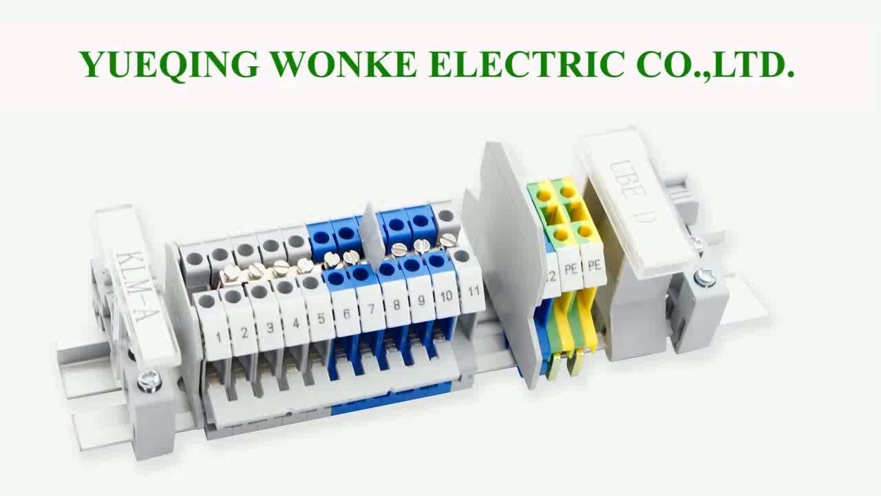 Wonkedq Uk Series Din Rail End Stopper Terminal Block - Buy Din Rail ...