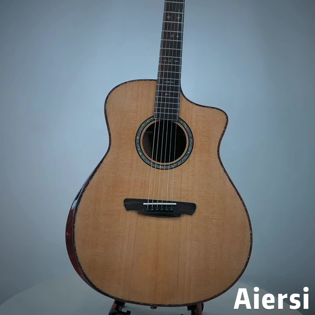 Aiersi Brand New Developed All Solid Acoustic Guitar With Surprise