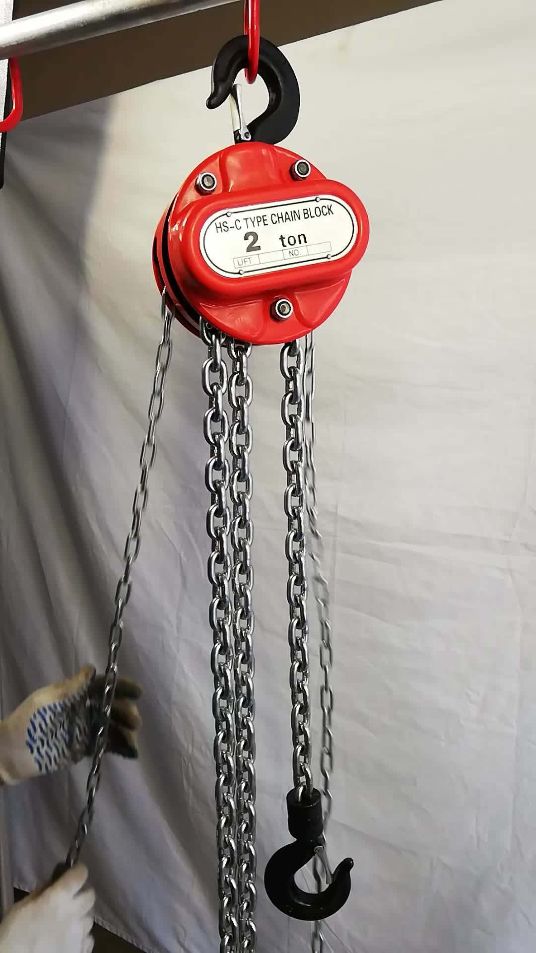 Hs-c Hand Operated Manual Construction Lifting Chain Block With ...
