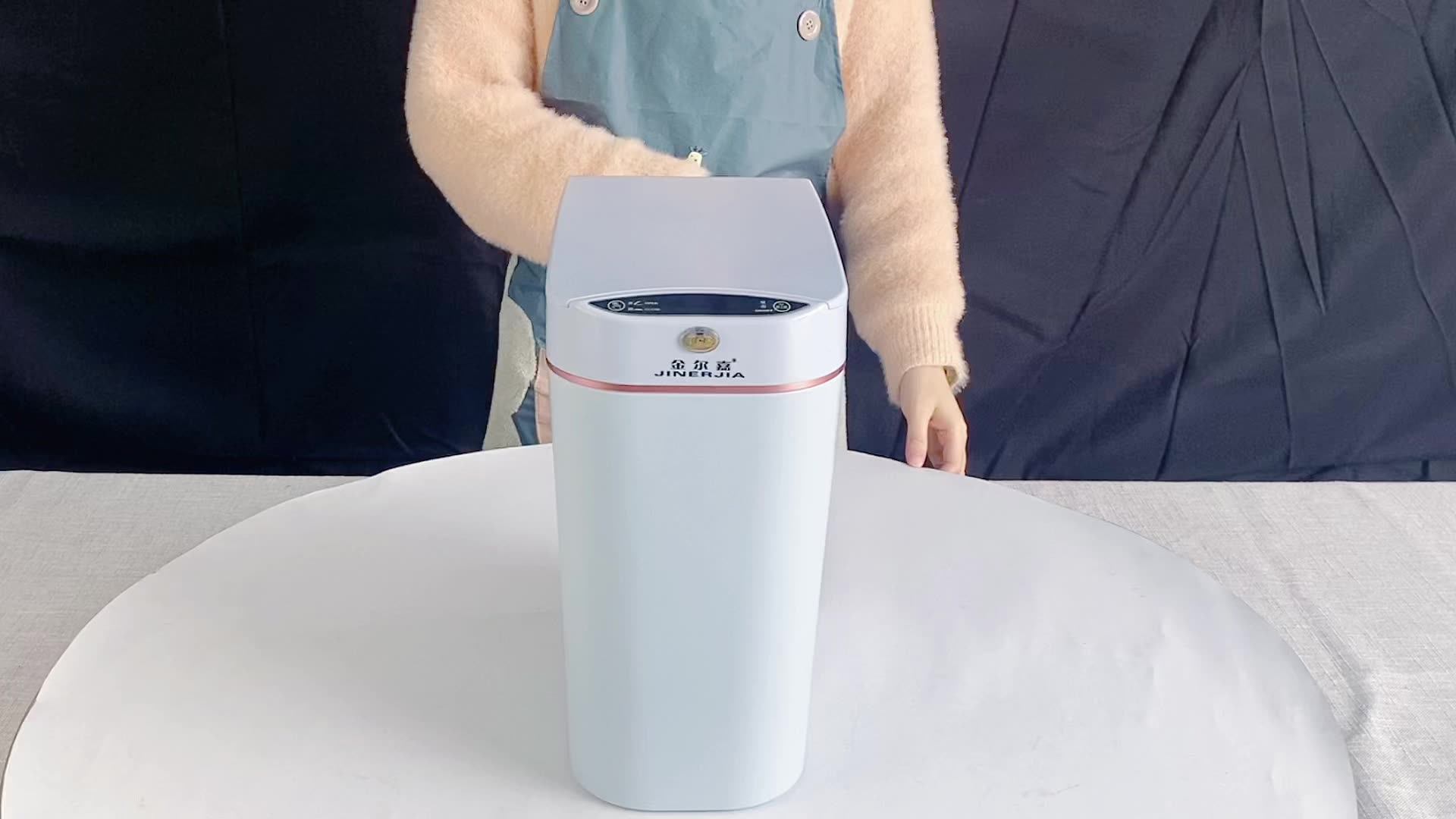 Auto Trash Can Smart Waste Bin Plastic Sensor Trash Eco-friendly ...
