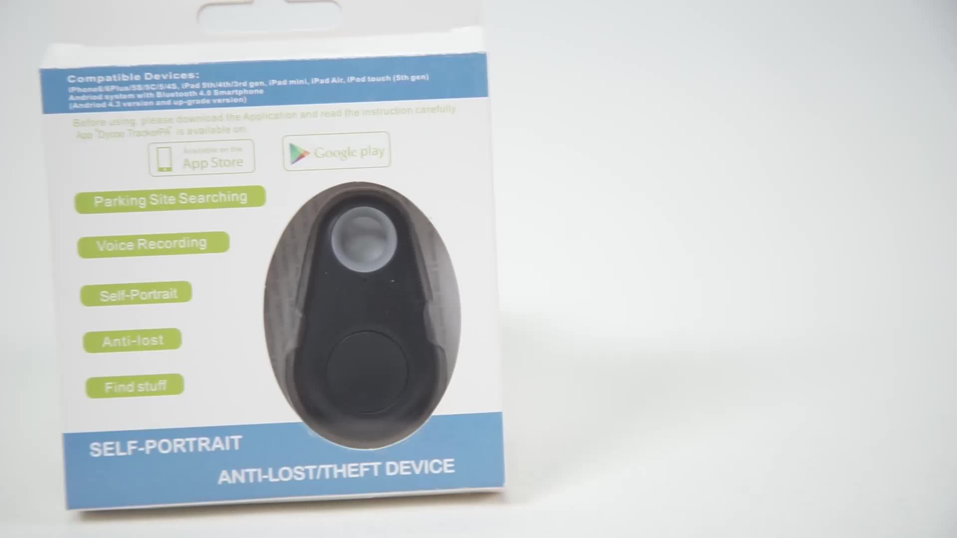 Blue Tooth Smart Key Finder Anti-lost Tag Mini Itag Tracking Device For ...