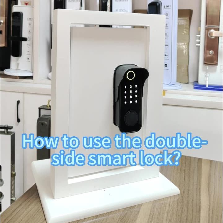 12 Language Tuya App Smart Doorlock Waterproof Outdoor Gate Rim Wifi ...