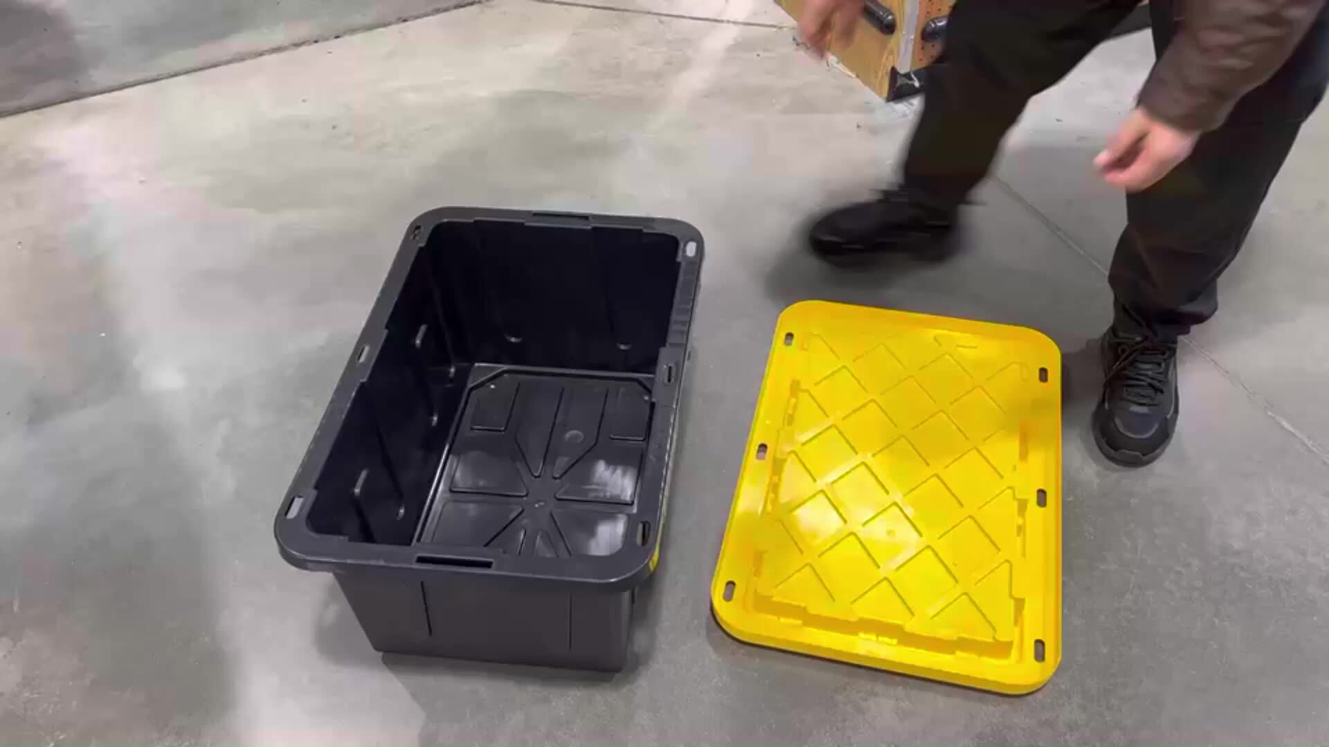 17 20 27 Gallon Tough Storage Stackable Organization Tote Tough Box In ...