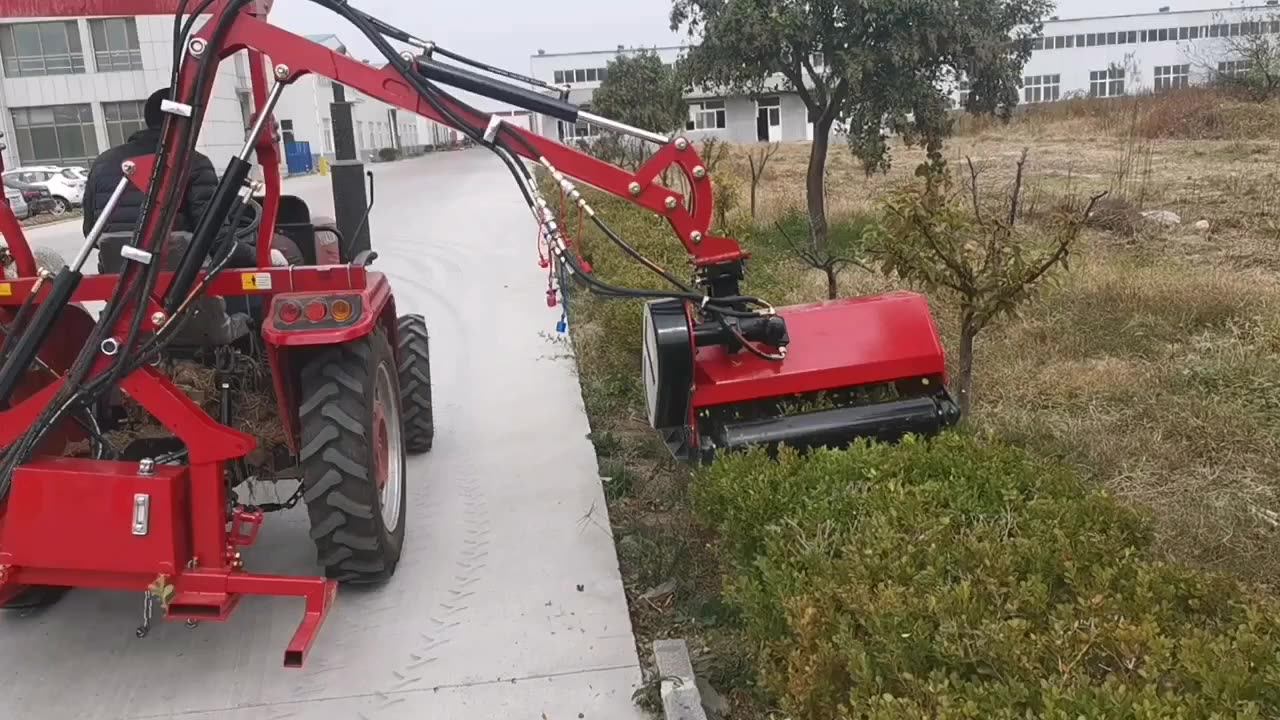 Tractor Pto Cantilever Flail Mower Lawn Cutter Side Boom Mower Offset ...
