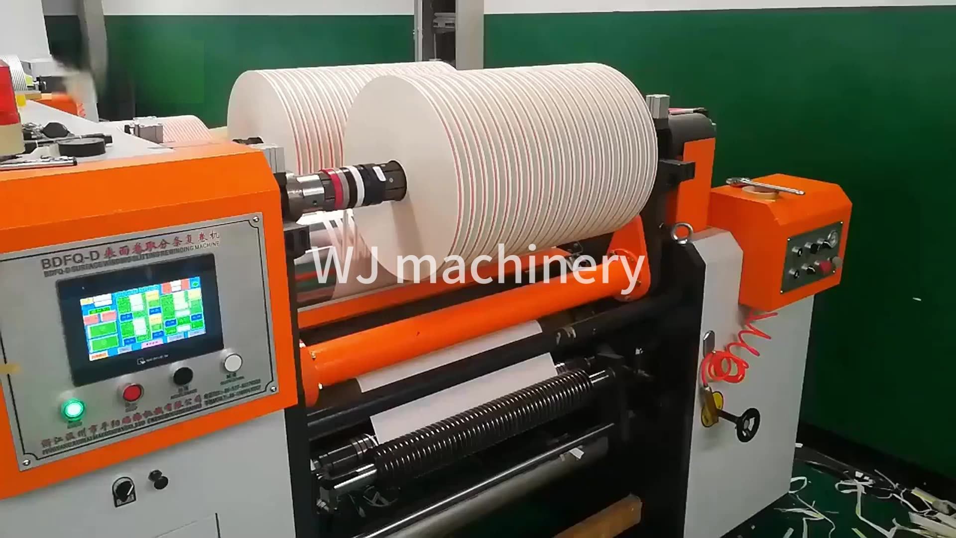 Wj Waterproof Transparent Clear Plastic Pvc Film Roll Slitter Rewinder ...