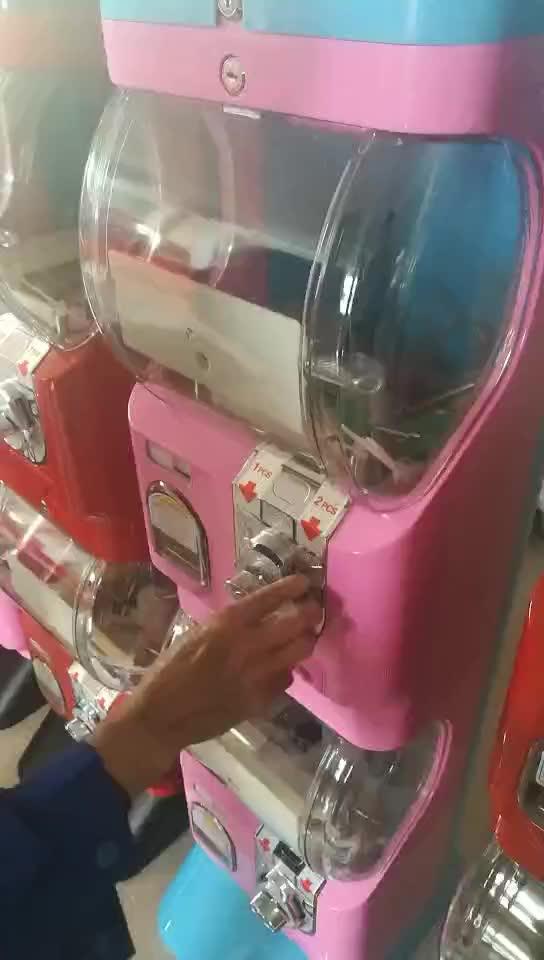 150cm Height Toy Capsule Vending Machine Second Hand Countertop Tube ...