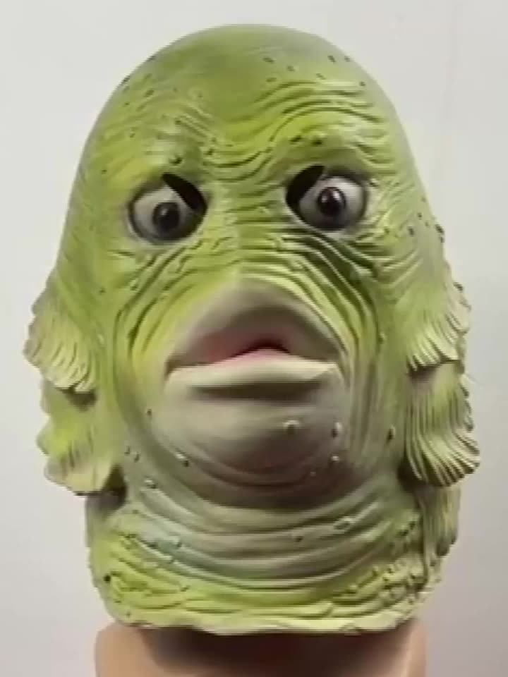 Halloween Creature From The Black Lagoon Cosplay Merman Horror Fish ...
