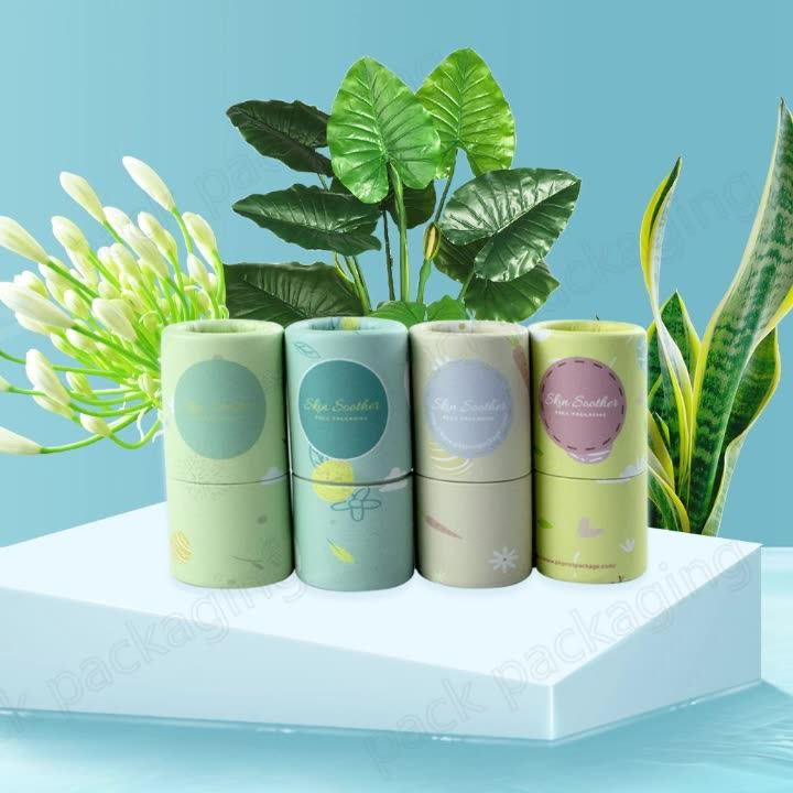 Biodegradable Cosmetics Packaging Kraft Paper Tube Twist Up Paper Tube ...