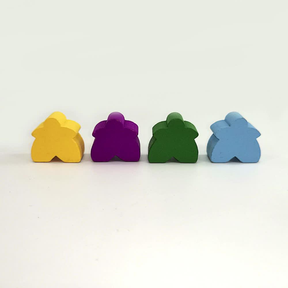 Custom Shape Design Wooden Figures Dish Miniatures Player Meeple For ...