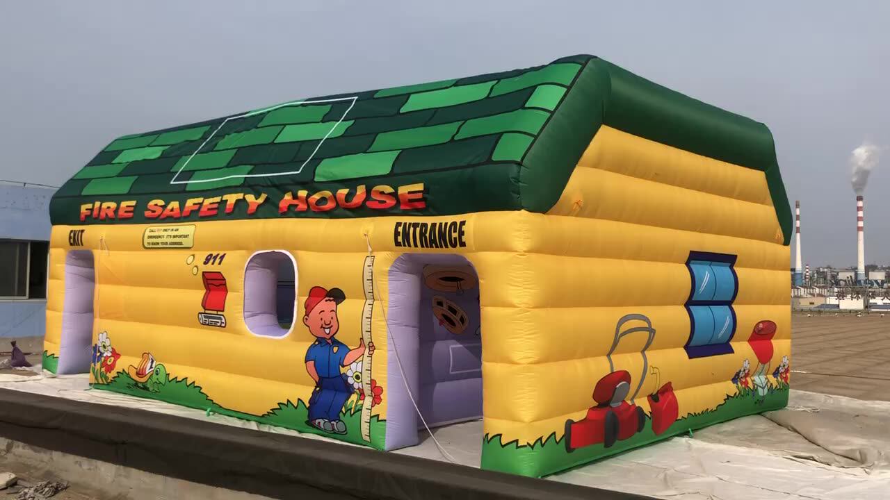 Fire Fighting Equipment Inflatable Fire Safety House Inflatable Fire ...