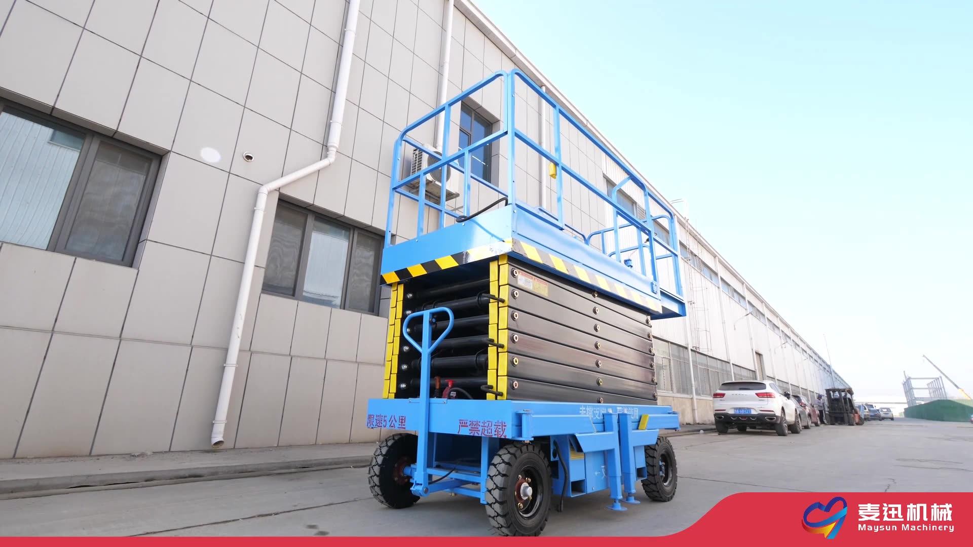 10m Mobile Elevated Work Lifting Platform Mini Diesel Tracked Hydraulic ...