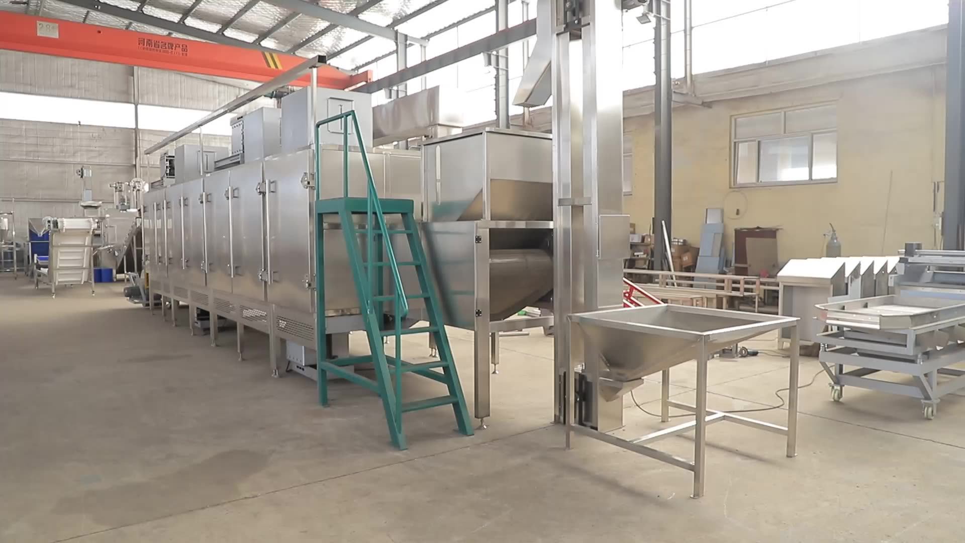 Automatic Roasted Pistachio Nuts Barley Chestnut Roaster Gas Nut Almond ...