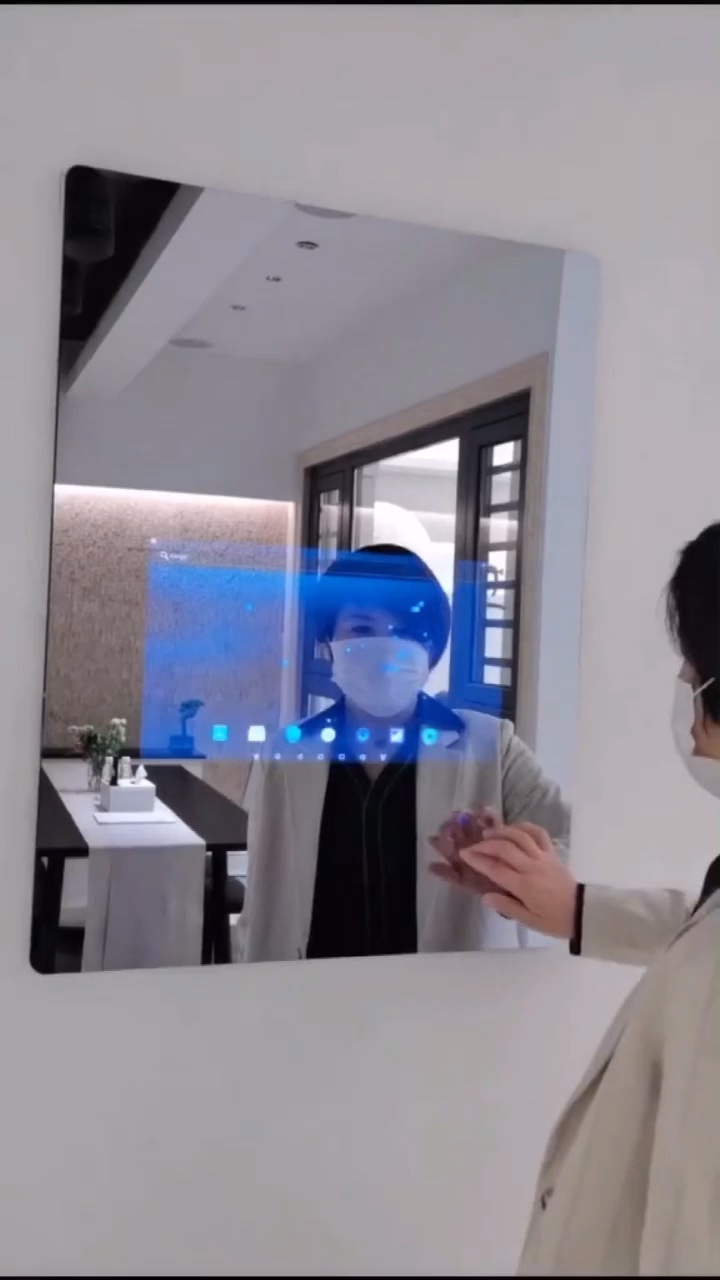 Magic Mirror Lcd Mirror Advertising Display 55 Inch Makeup Magic Mirror ...