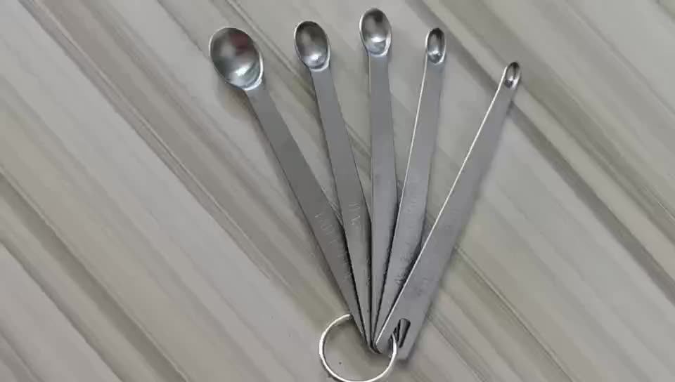 Tad Dash Pinch Smidgen Drop Stainless Steel 5 Pieces Mini Teaspoon ...