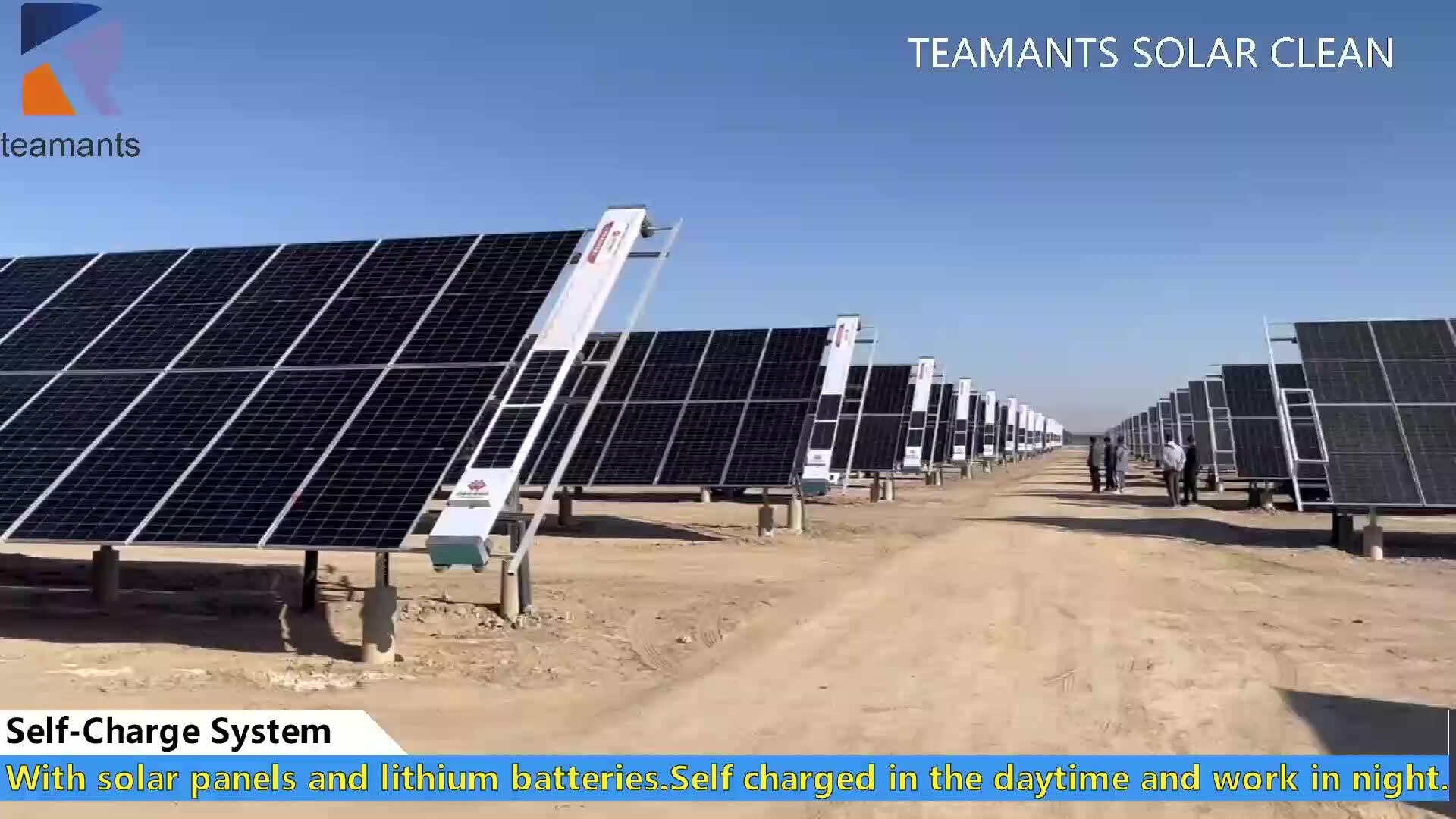 Pv Photovoltaic Module Cleaner System Solar Panel Cleaning Robot ...