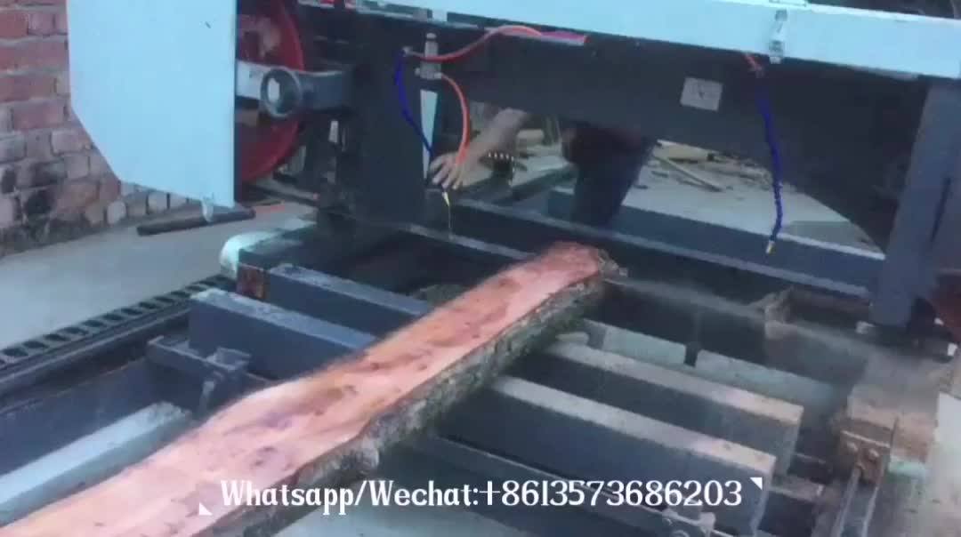 Automatic Feeding Timber Log Cutting Band Saw Machine Horizontal ...