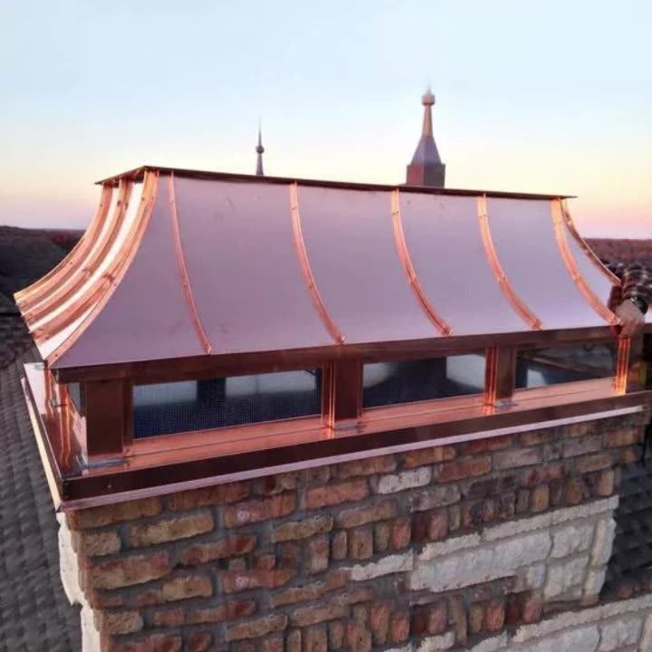 Copper Chimney Caps Fireplace Villa Custom Chimney Pot Cover Luxury ...