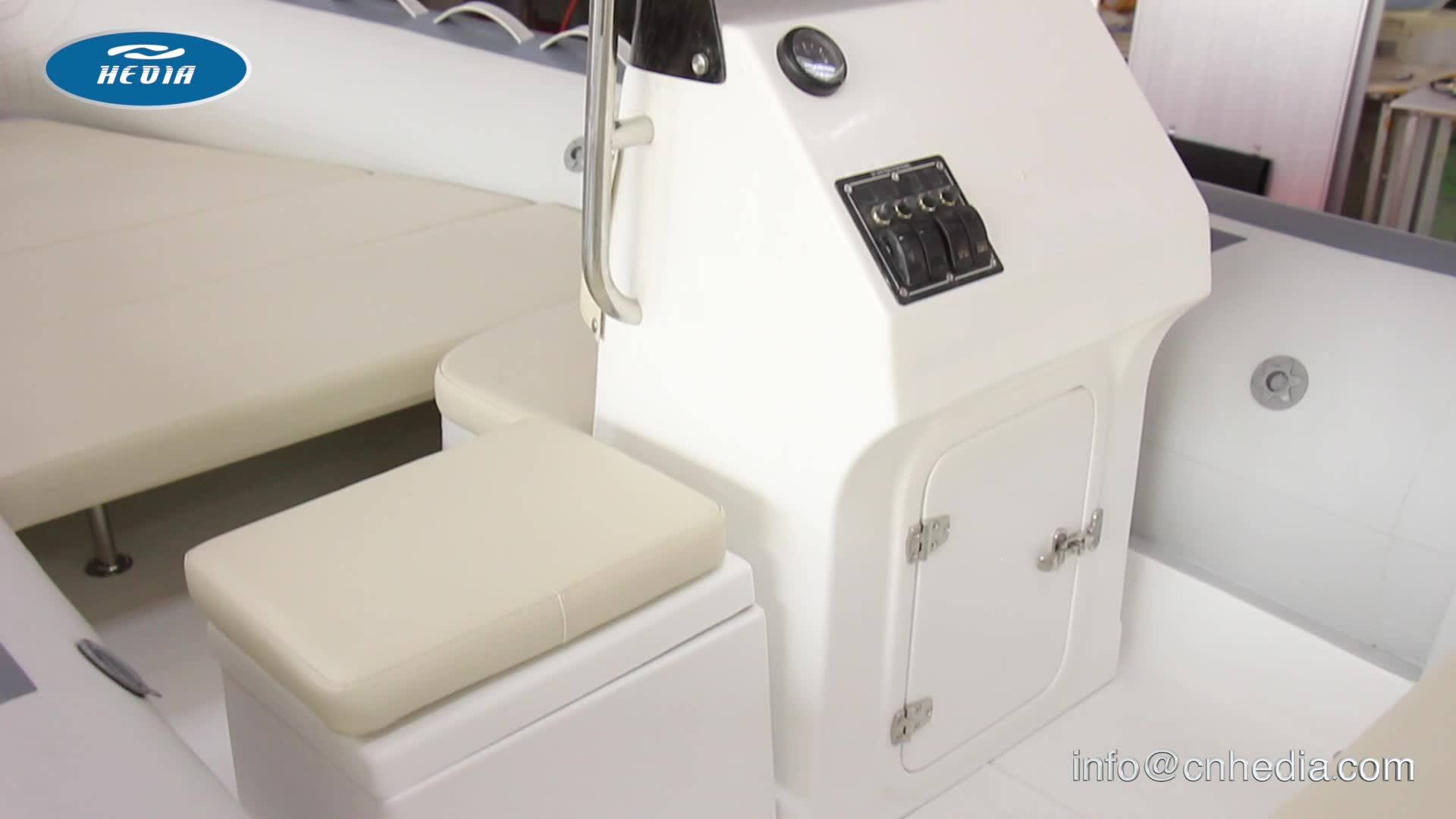 Hedia 14ft Cheap Fiberglass Center Console Fishing Boat Rib Boat 420 ...