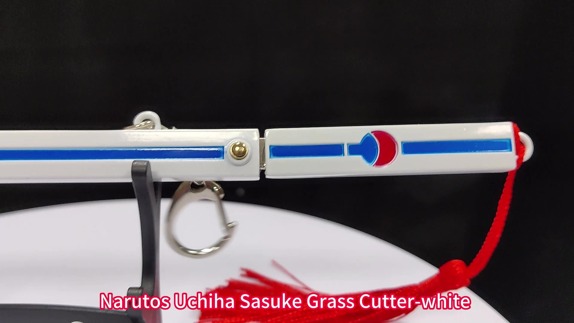 Customized 22cm Sasuke Grasss Cutter White Sword Model Metal Catana ...
