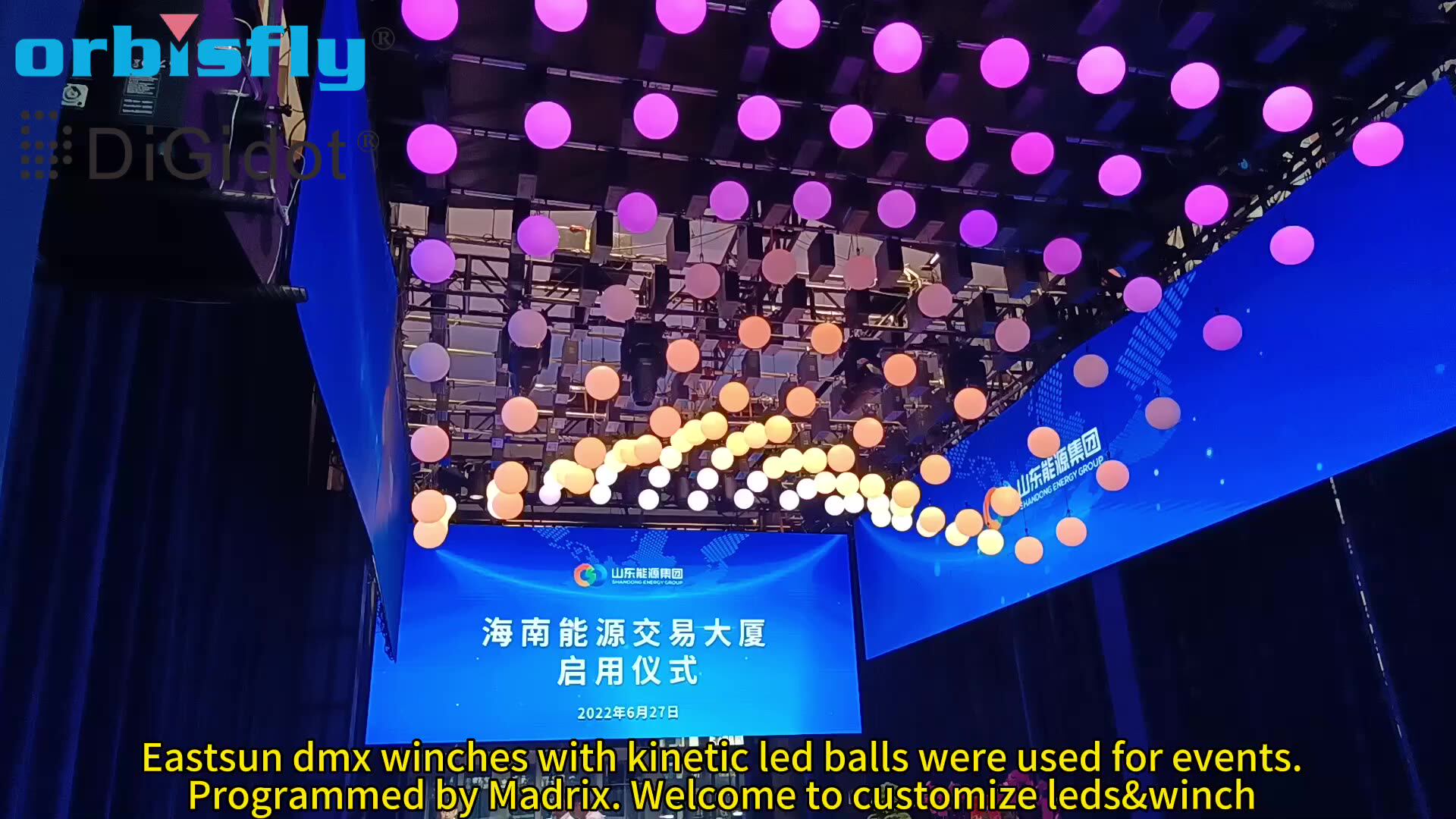 Orbisfly Lighting Winch Pixel Led Rgb Ceiling Ball Dmx Kinetic Beam ...