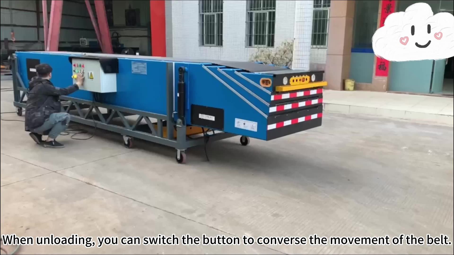 Automatic Remote Control Telescopic Mobile Belt Conveyor For Heavy Duty ...