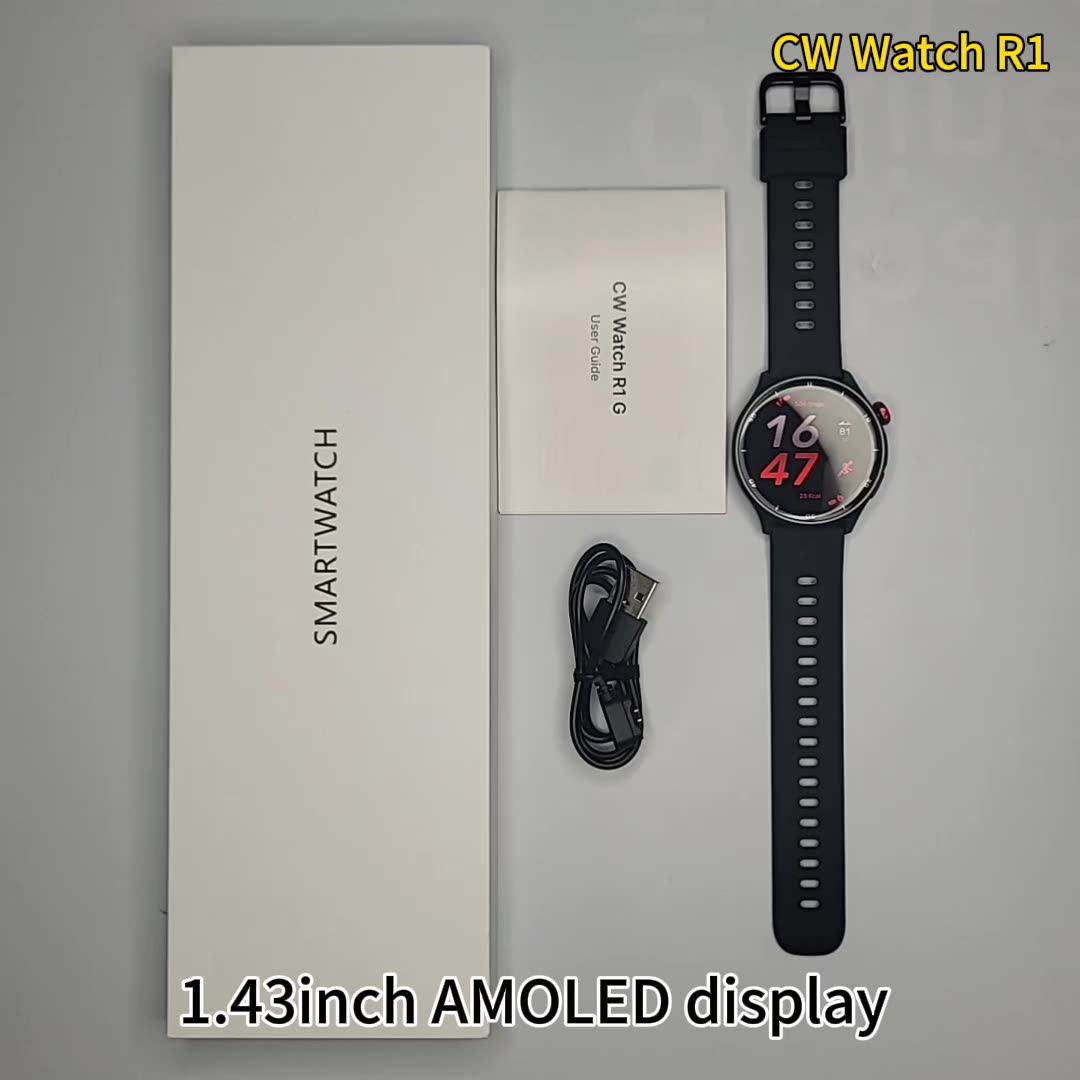 Cw Watch R1 Accurate Gps Smart Watch 1.43 Inches Amoled Screen Blood ...