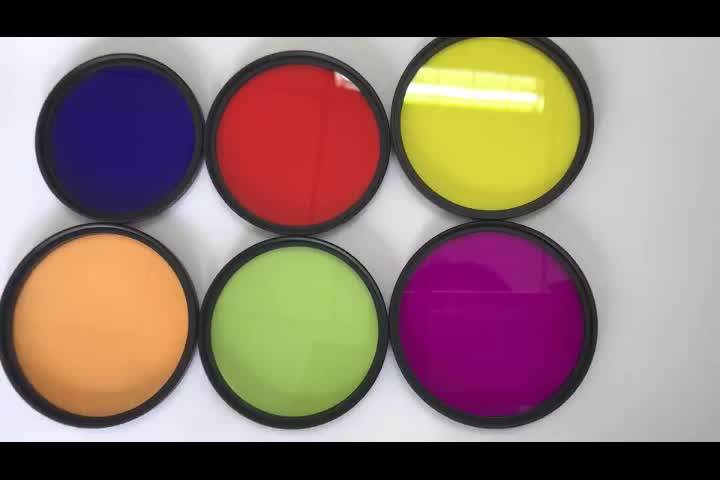 Optical Color Filter For Camera Lens High Quality Red Orange Yellow ...