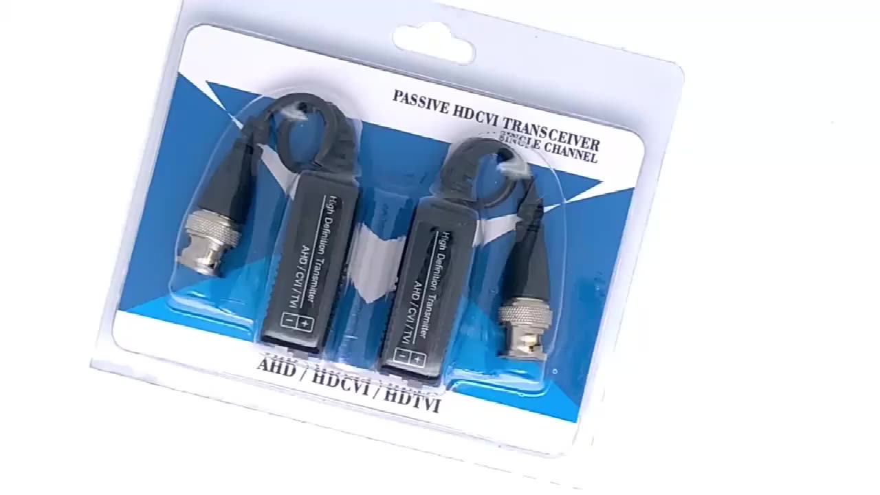 Passive Hd Video Balun With Power And Audio Extension For Cctv Ip ...