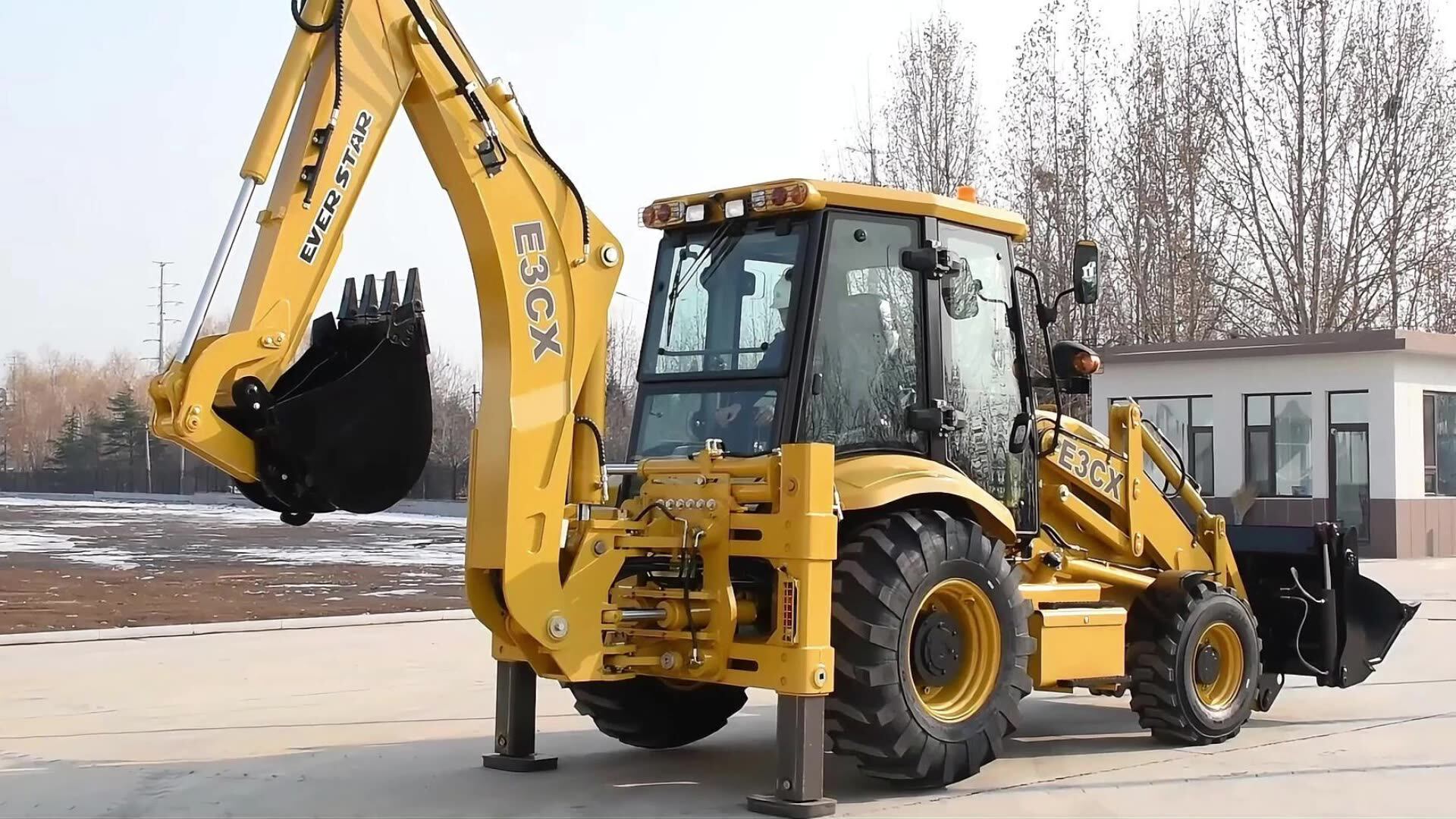 Construction Machine Backhoe 4wd Compact Multi-purpose Backhoe ...