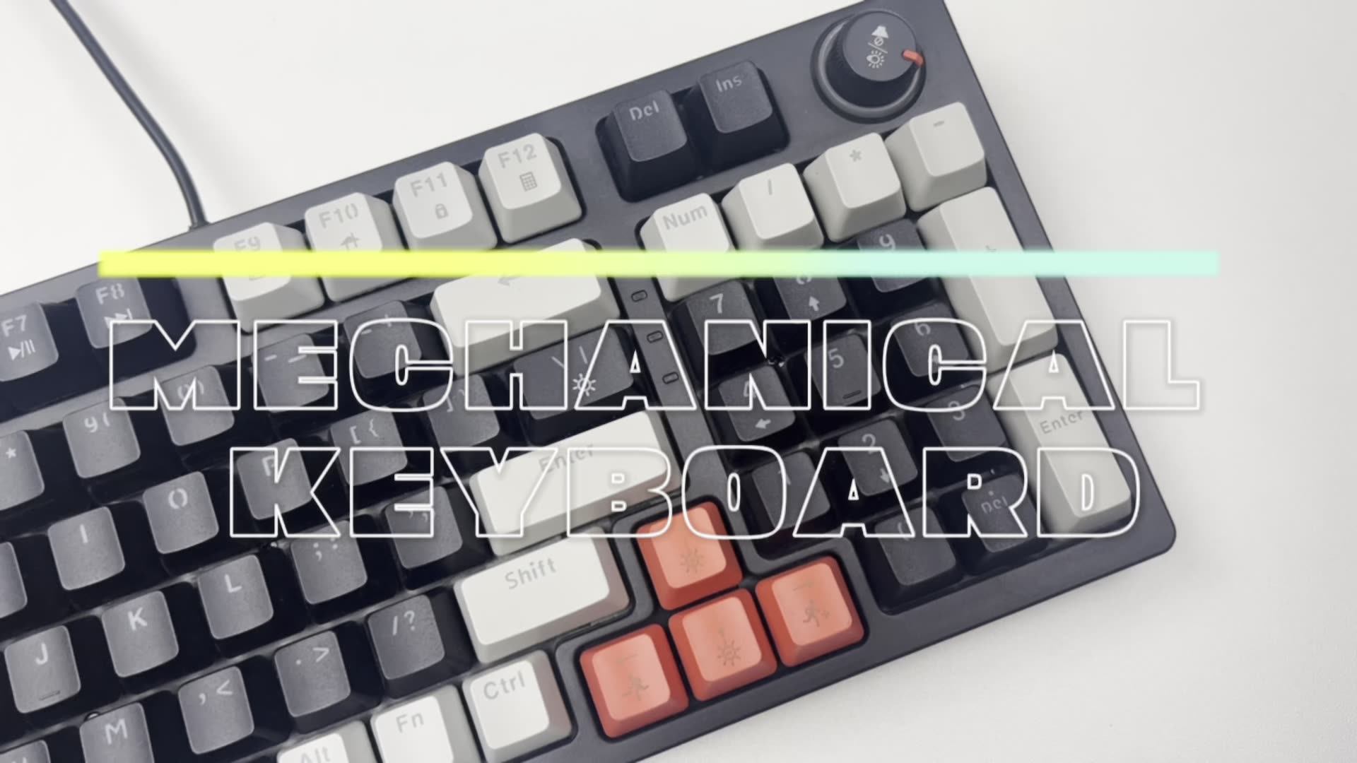 Twolf T50 85% Keyboard 97 Keys Hot Swappable Blue Switch Custom Keycap ...