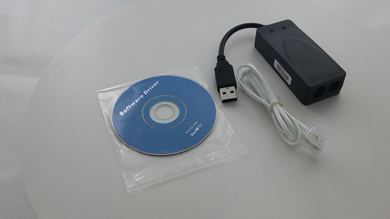 Usb 56k V.92/v.90 External Dial Up Port Dual Voice Data Fax Modem For ...