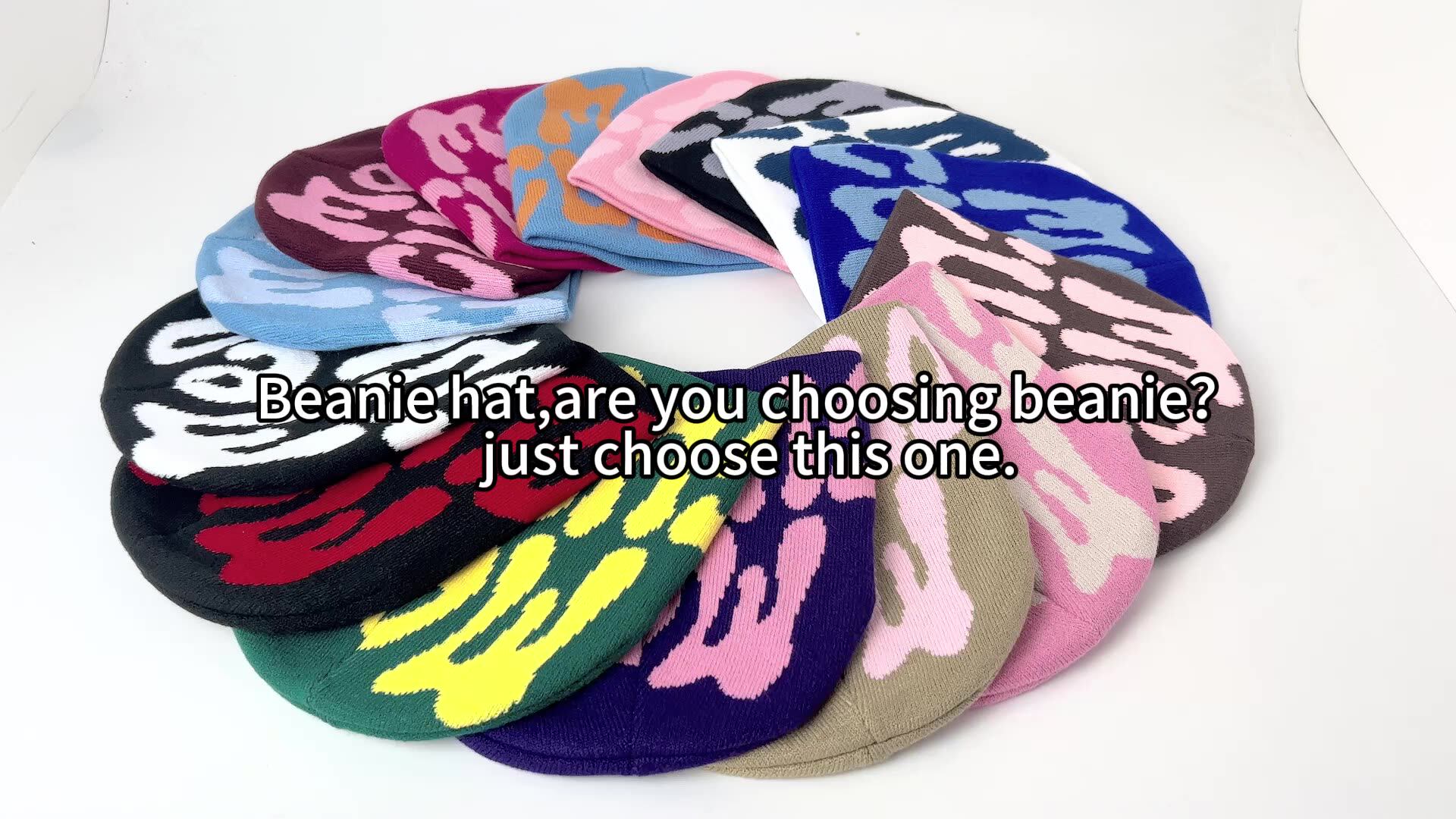 Unisex Letter Jacquard Y2k Beanie All We Need Is Money Hip Hop Knit Hat ...
