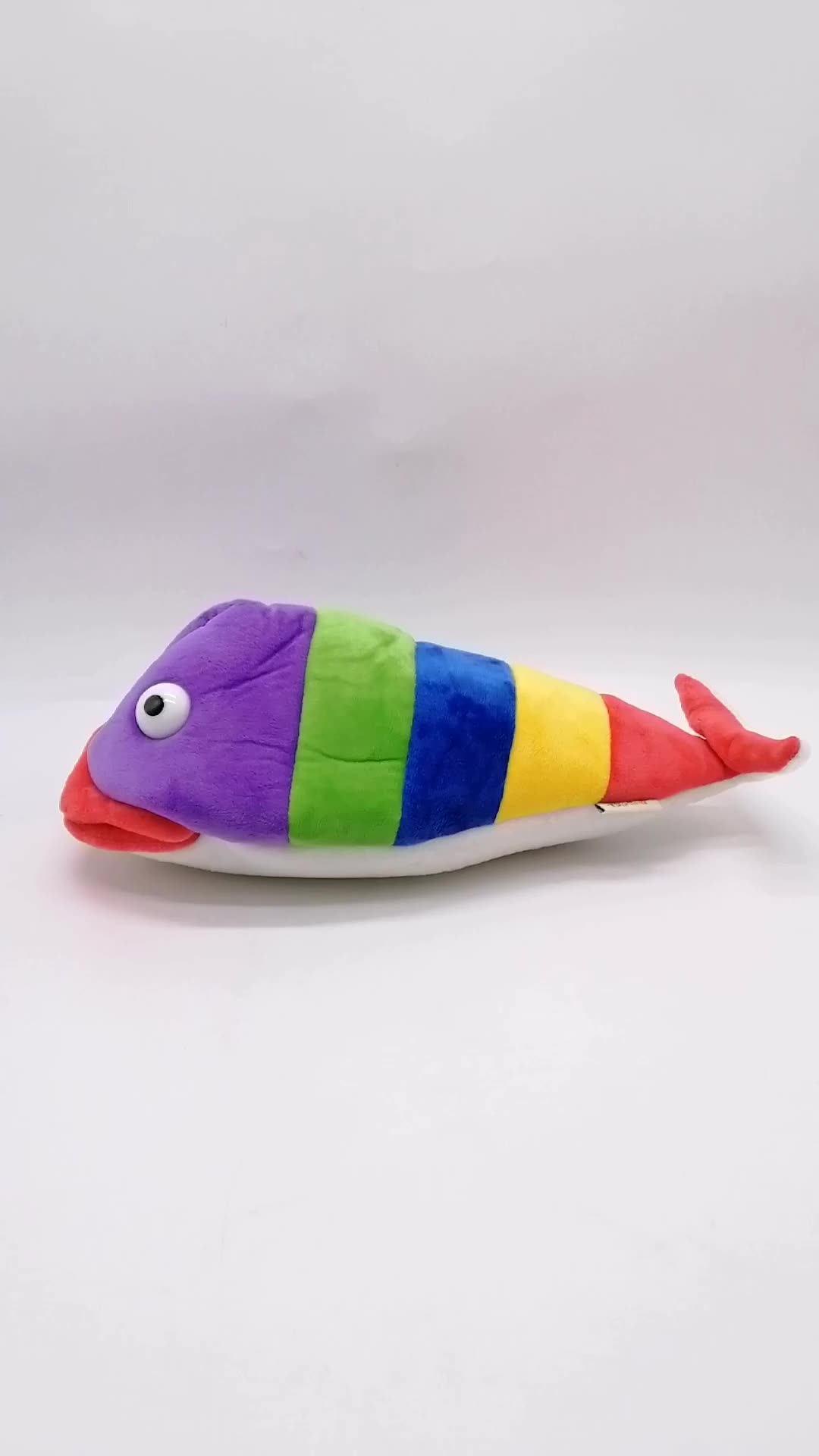 Promotional Custom Cheap Plush Soft Toy Fish Colorful Cute Stuffed Soft ...