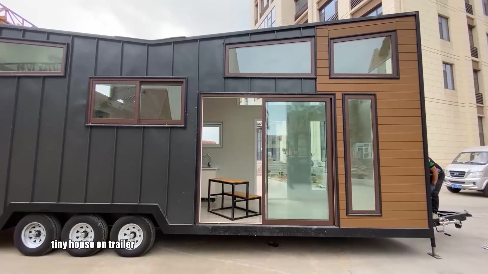 20ft Tiny House On Wheels Trailer Container Homes Prefab Kit Luxury ...