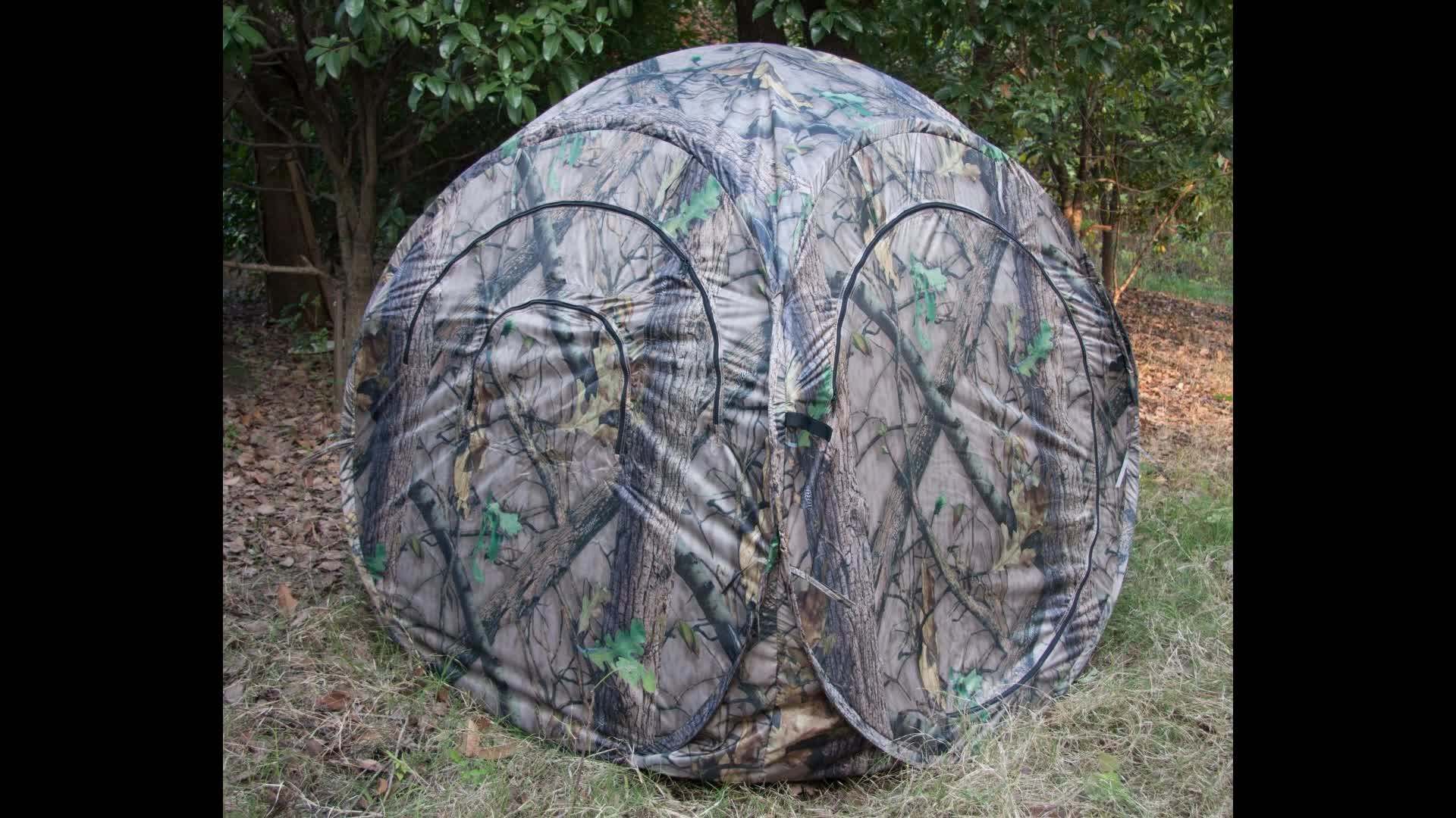 Waterproof Camo Round Hunting Tent Made Of Steel Wire - Buy Steel Wire ...