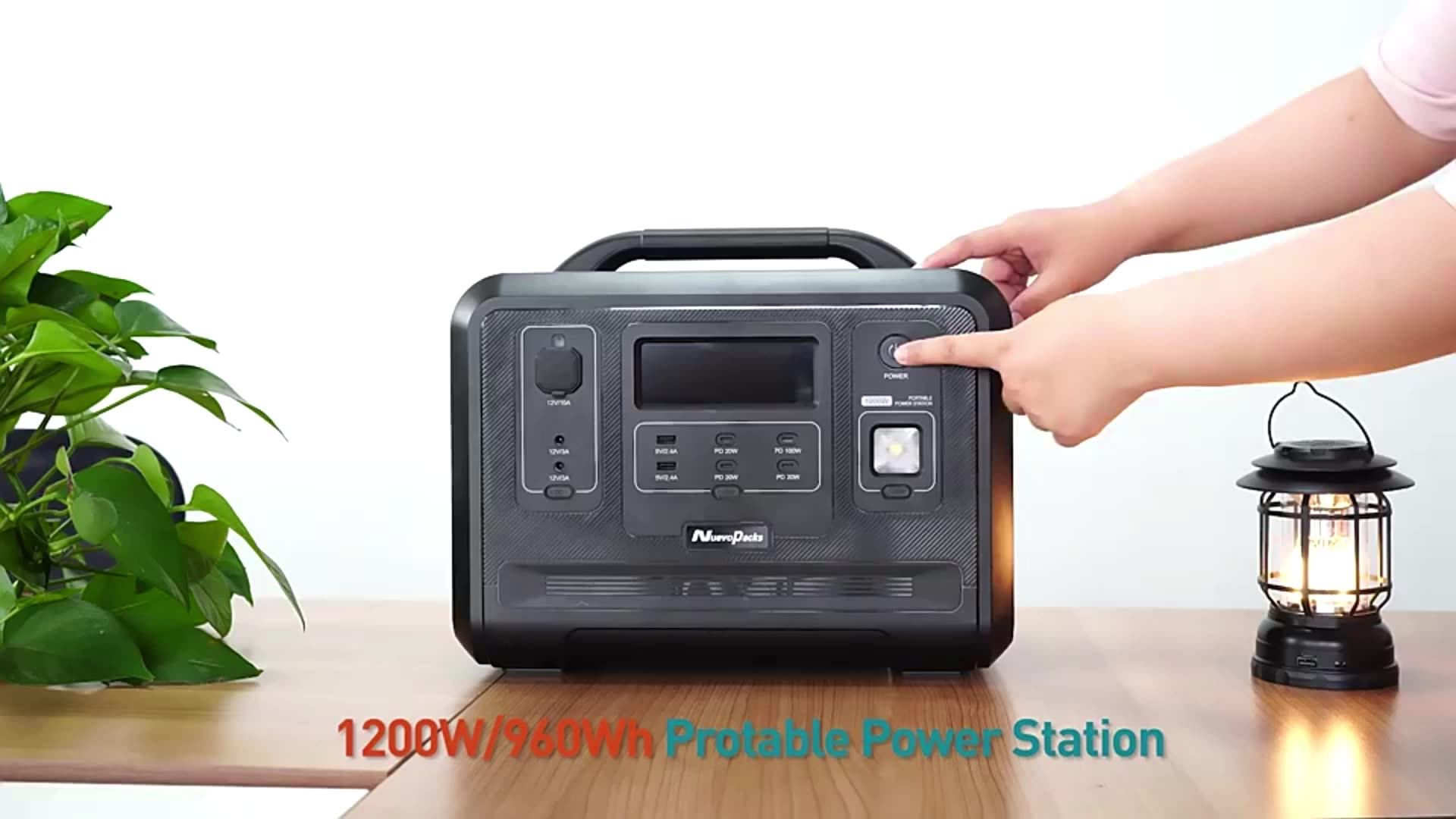 Portable Power Station 1024wh 1200w Rechargeable Batteries Lithium ...