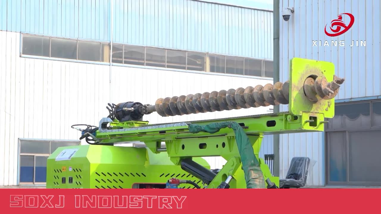 Photovoltaic Solar Piling Rig Crawler Pile Driver Hydraulic Tracked ...