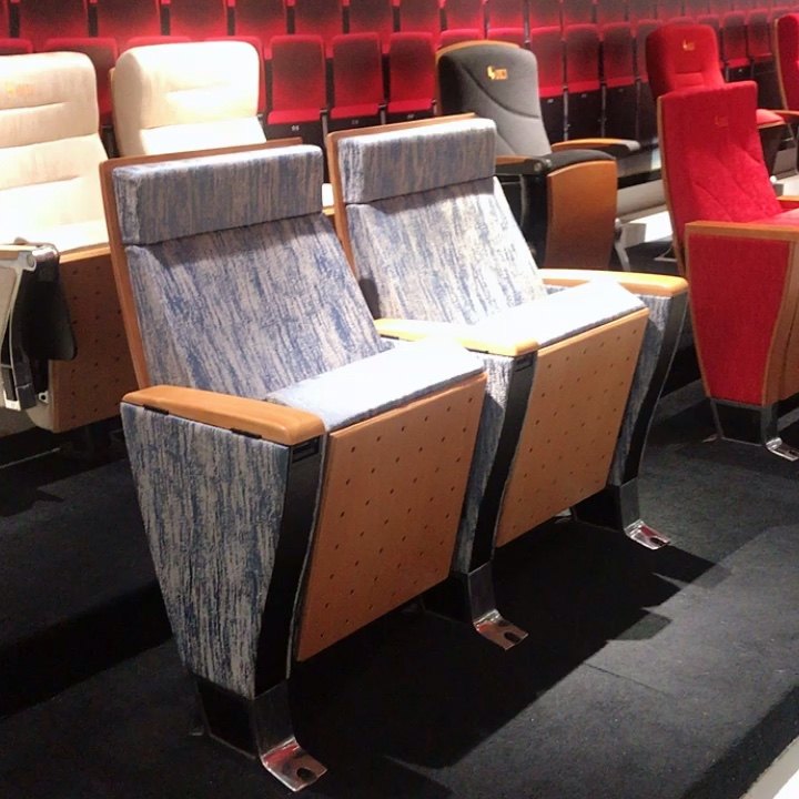 Veneer Auditorium Seating For Hall Aluminium Alloy Design Cinema Court ...