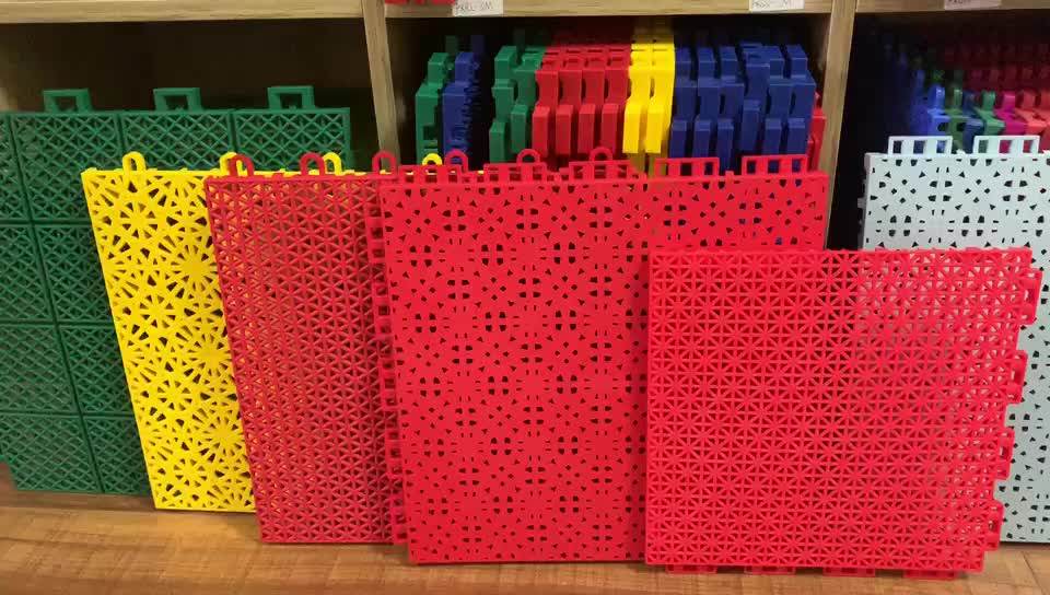 Grid 3x3 Pp Plastic Flooring Underlay Grip Tile For Joints - Buy Grip ...