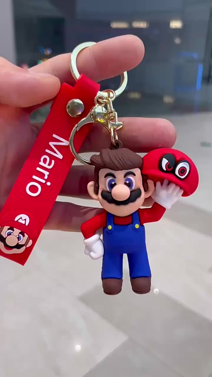 4 Styles New Super Marios Odyssey Pvc Keychains Mario Cowboy In Pirate ...
