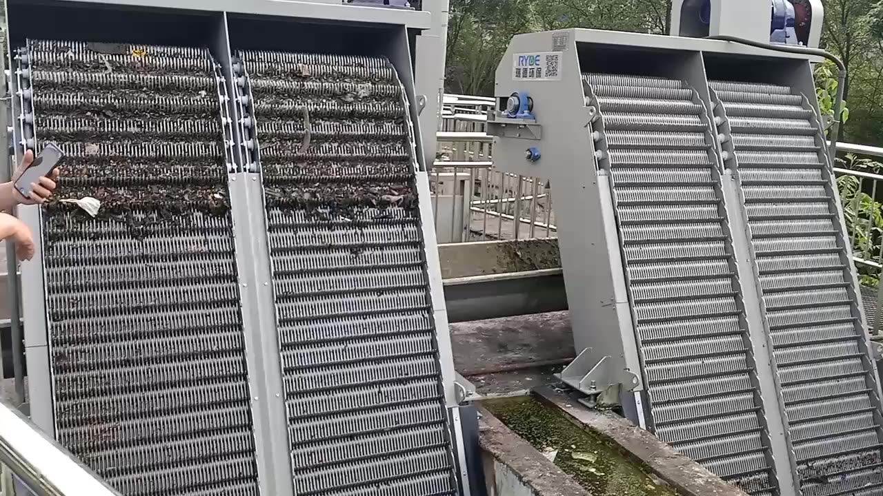 Industrial Effluent Mechanical Bar Screen Sewage Water Sub-vertical ...