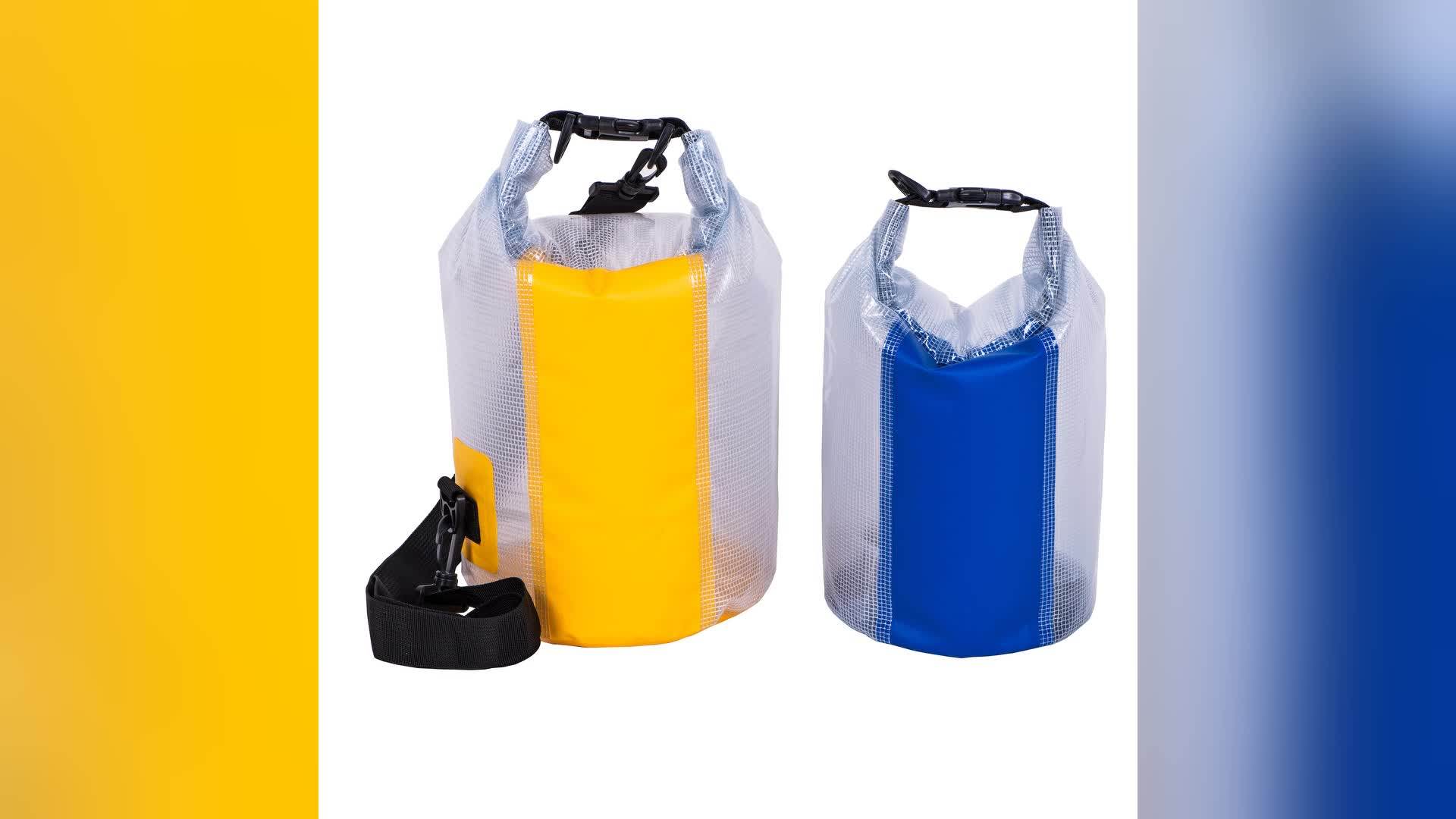 Super Light Waterproof Fabric Coated Pvc Tarpaulin Dry Bag Transparent ...