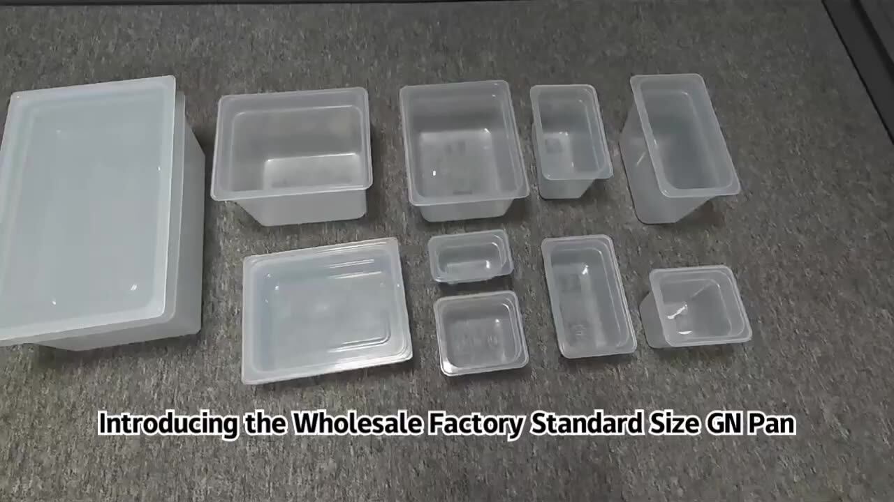 1/1 6' Deep Translucent Pp Plastic Gastronorm Food Pan Polypropylene Gn ...