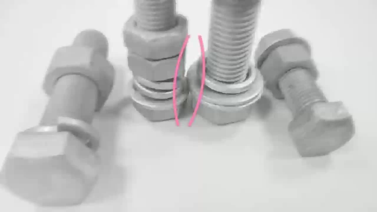 Galvanized M8 Steel Hexagonal Bolt Nut Good Supplier Automobile ...