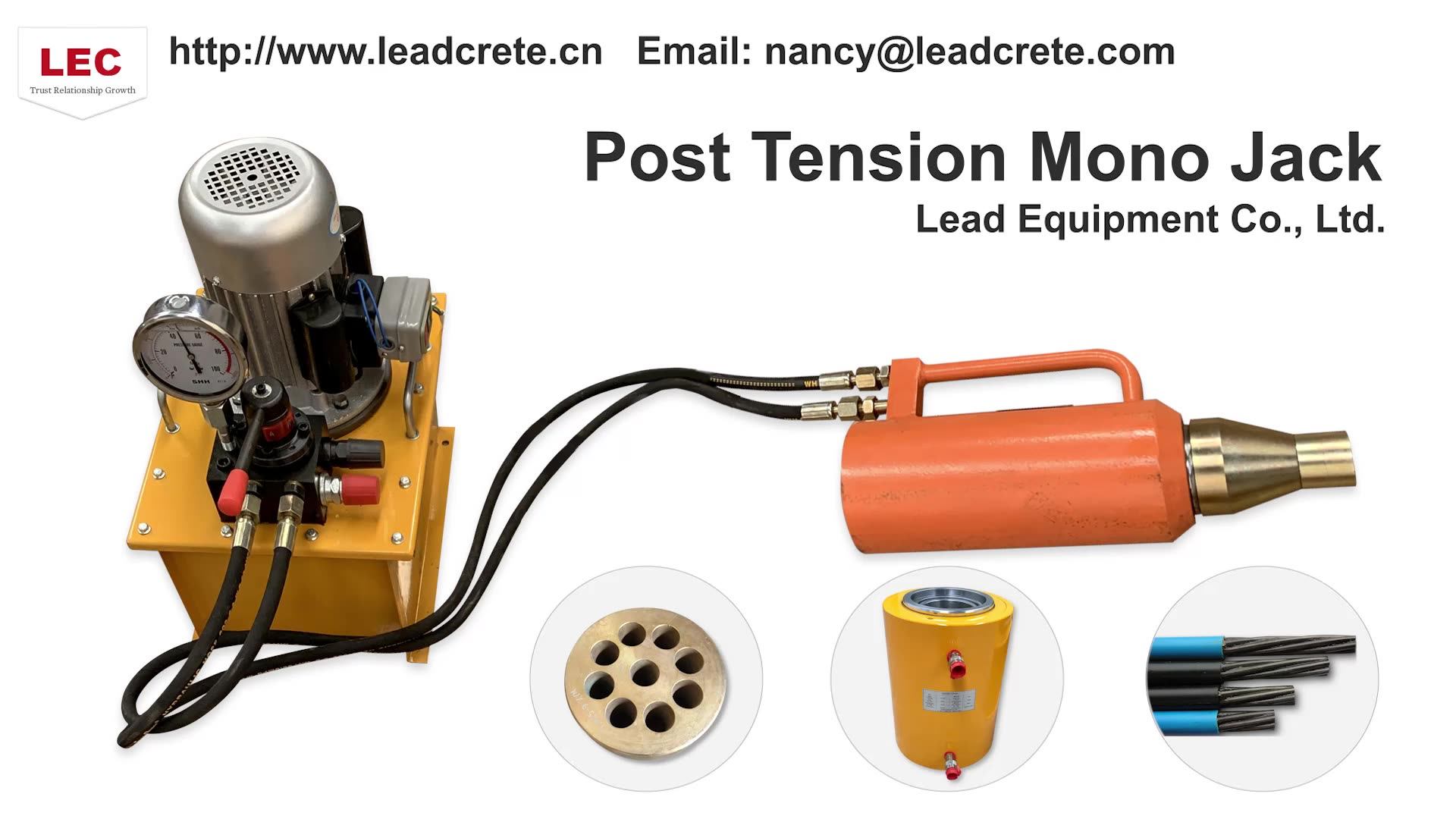 Lec Qyc Prestressed Concrete Anchor Pc Strand Post Tension Stressing ...